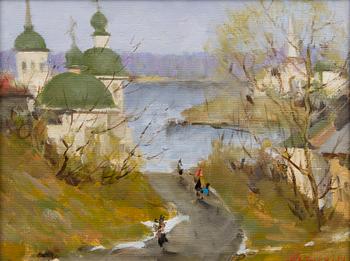 VYACHESLAV FEDOROVICH SHUMILOV, öljy kankaalle, signeerattu. - Bukowskis