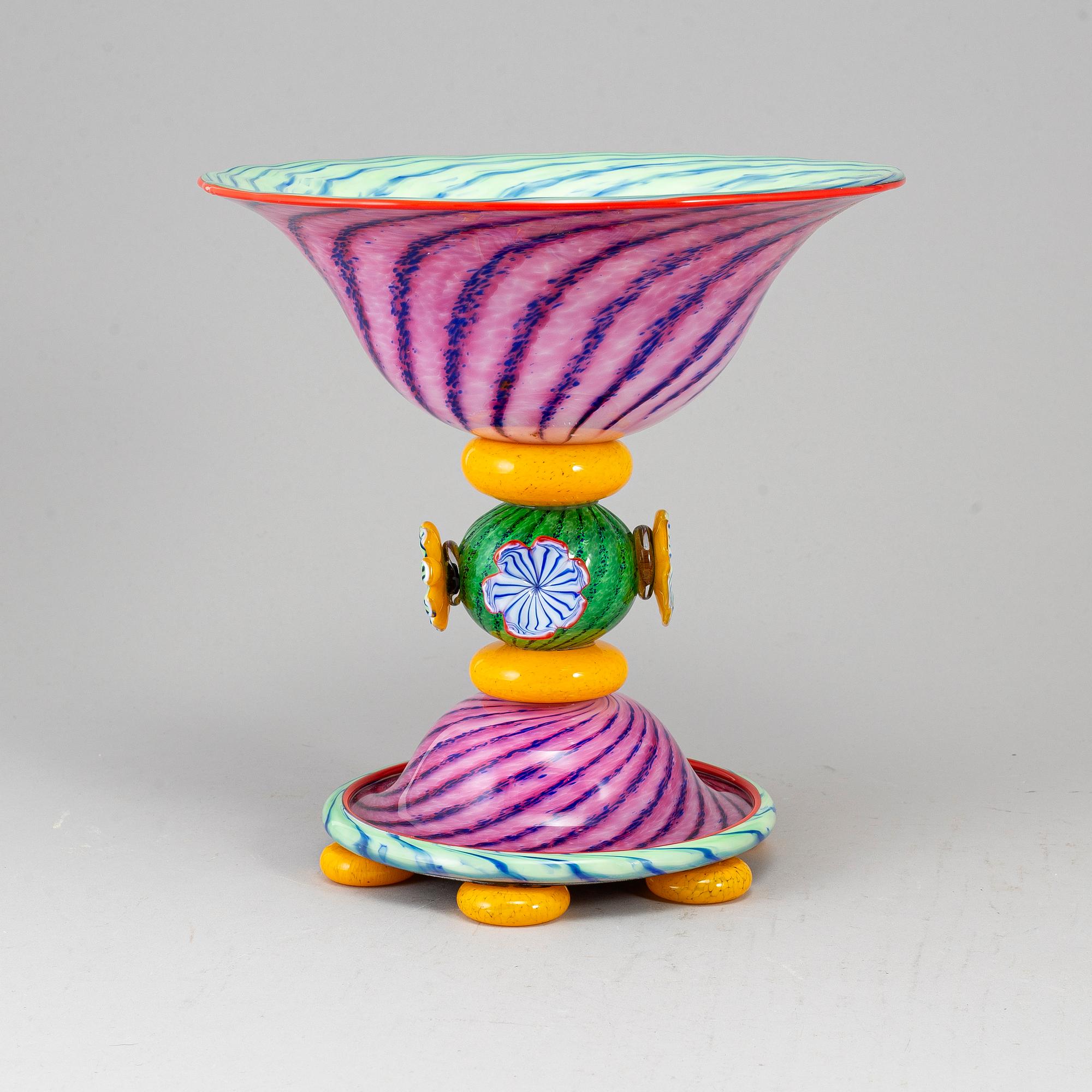 Jonas Rooth, a glass sculpture, 1990's. - Bukowskis