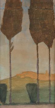 Ivan Aguéli, "Cypresser". - Bukowskis