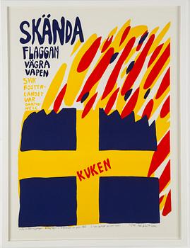 CARL JOHAN DE GEER, silkscreen in color, signed and numbered 33/99 ...