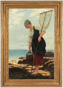 Alfred Guillou, Mussel Gatherer. - Bukowskis