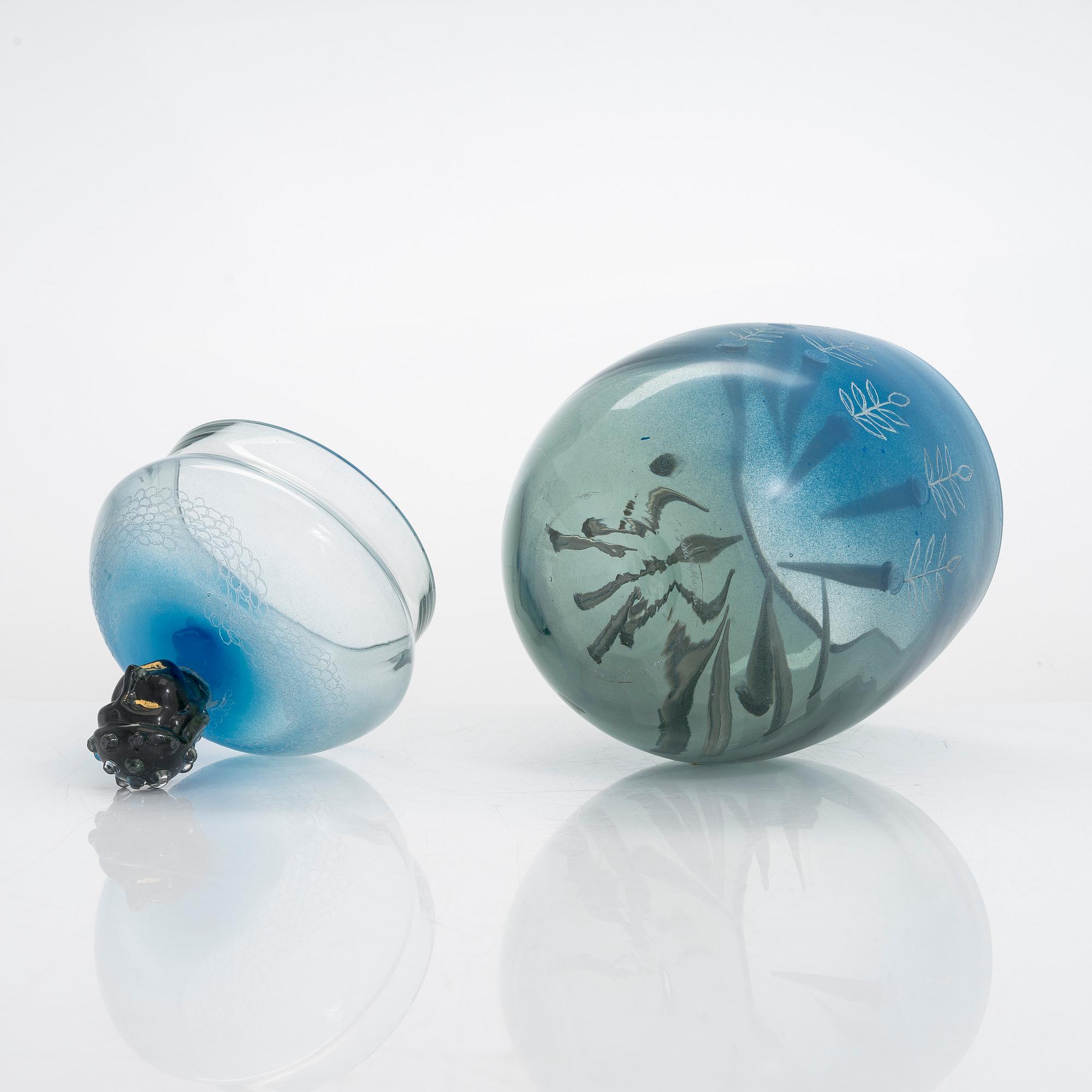 Sini Majuri & Marja Hepo-aho, A glass and metal sculpture, 'Iron Maiden ...