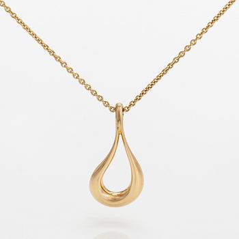 Tiffany & Co, Elsa Peretti, necklace, "Open Teardrop", 18K gold. - Bukowskis