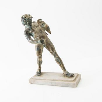 Grand Tour souvenir Satyr with wine sack, late 19th century. - Bukowskis