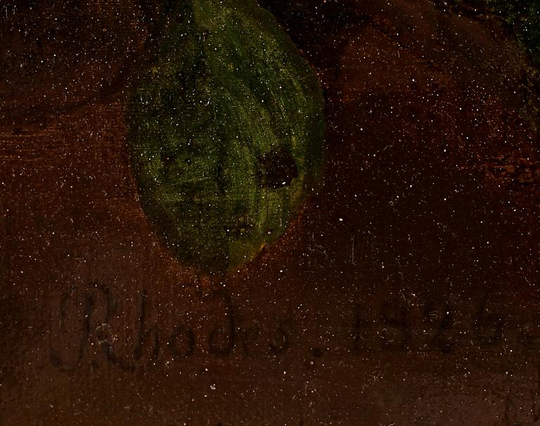 Joseph Rhodes, Still life with fruits, grapes and a dead bird. - Bukowskis