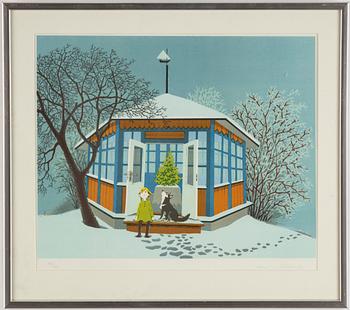 Ilon Wikland, lithograph in colours, signed and numbered 82/360 ...