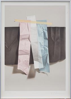 YRJÖ EDELMANN, color lithograph, signed Y Edelman, 118/175. - Bukowskis