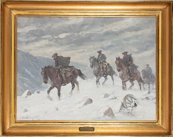 Alexander Langlet, Mounted Caroleans. - Bukowskis