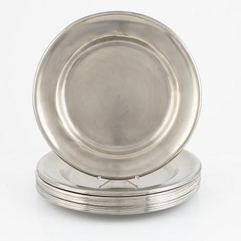 Twelve pewter cover plates, G. Ljung in Lund, 1974. - Bukowskis
