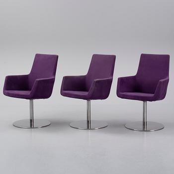 Roger Persson, "Happy", 3 karmstolar, Swedese. - Bukowskis