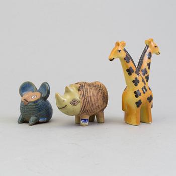 LISA LARSON, three stoneware sculpture, Gustavsberg. - Bukowskis