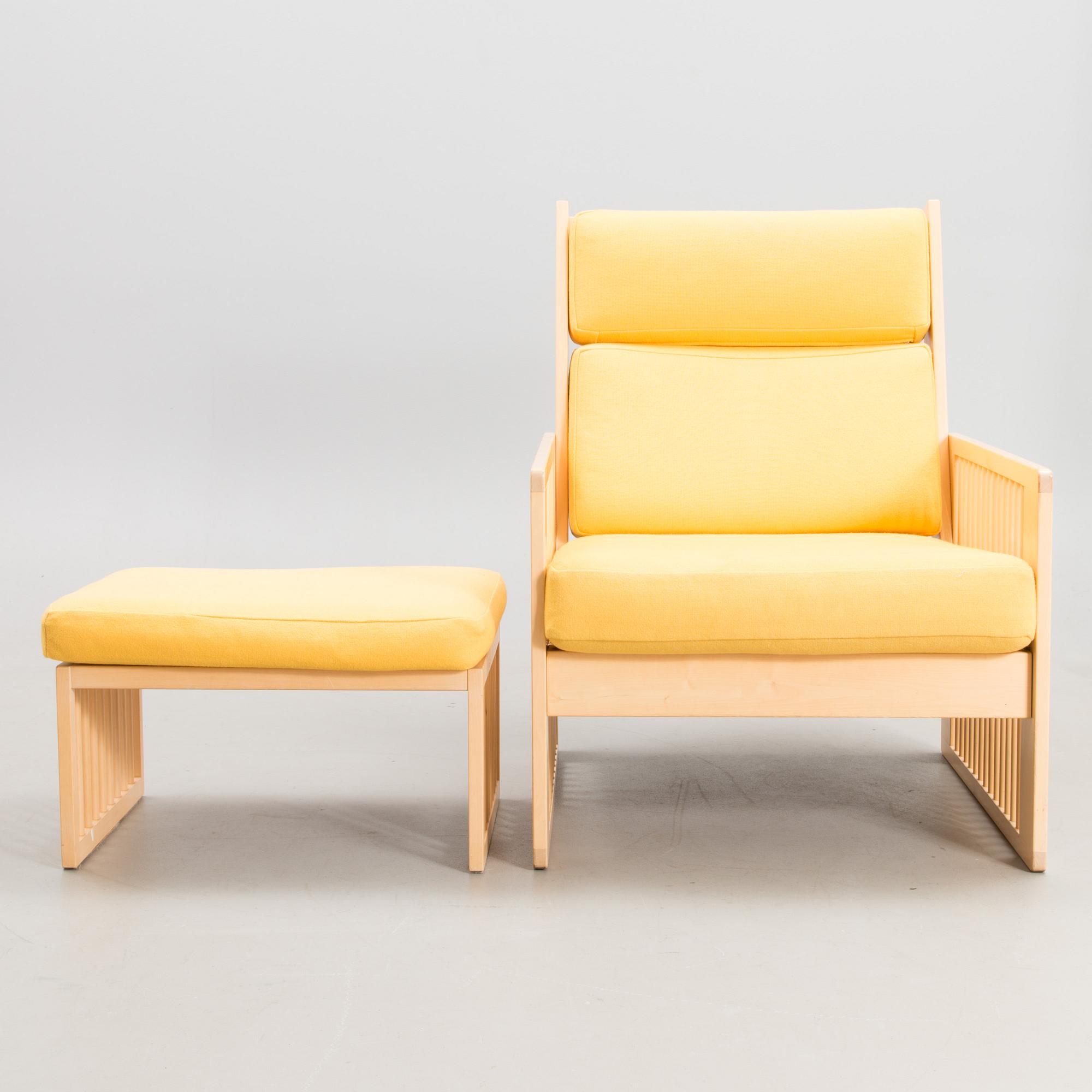 BEN AF SCHULTEN, nojatuoli 444 ja rahi 445 Artek, 1900-luvun loppu ...