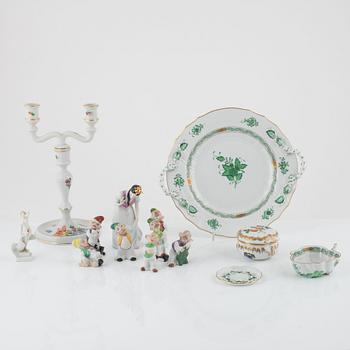 Samling porslin, 14 delar, Herend, Ungern. - Bukowskis