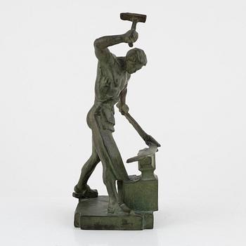 Carl Fagerberg, sculpture. Signed. Bronze, height 36 cm. - Bukowskis