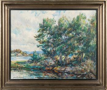 Mikko Carlstedt, oil on canvas, signed and unclearly dated. - Bukowskis