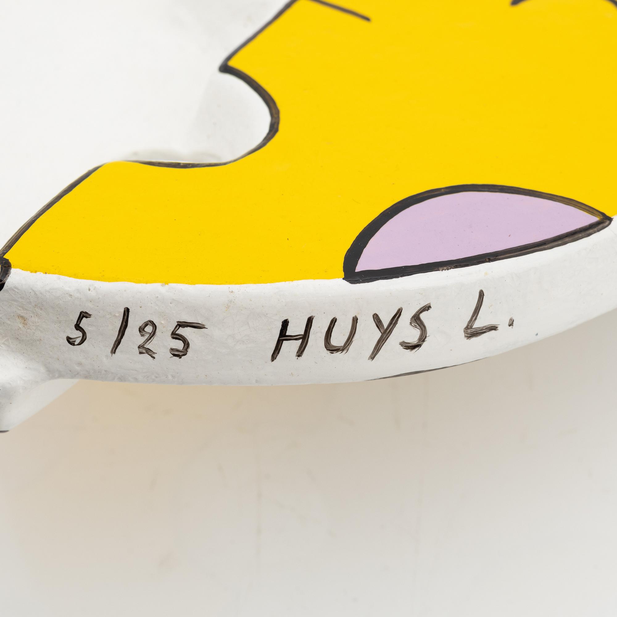Ludo Huys, skulptur, bemålad polyester, signerad 5/25. - Bukowskis