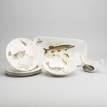 SET OF PORCELAIN (10 parts), "Fish" Johnson Brothers. - Bukowskis
