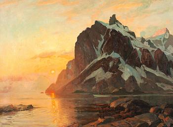 Thorolf Holmboe, "Midnattsol Lofoten". - Bukowskis