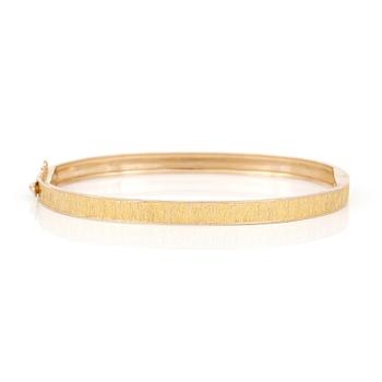 ARMRING, 14K guld, Björn Weckström, Lapponia, Finland, 1971. Total vikt ca 13 g. - Bukowskis