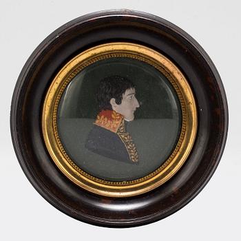 A late 19th century minature portrait of Napoleon Bonaparte. - Bukowskis