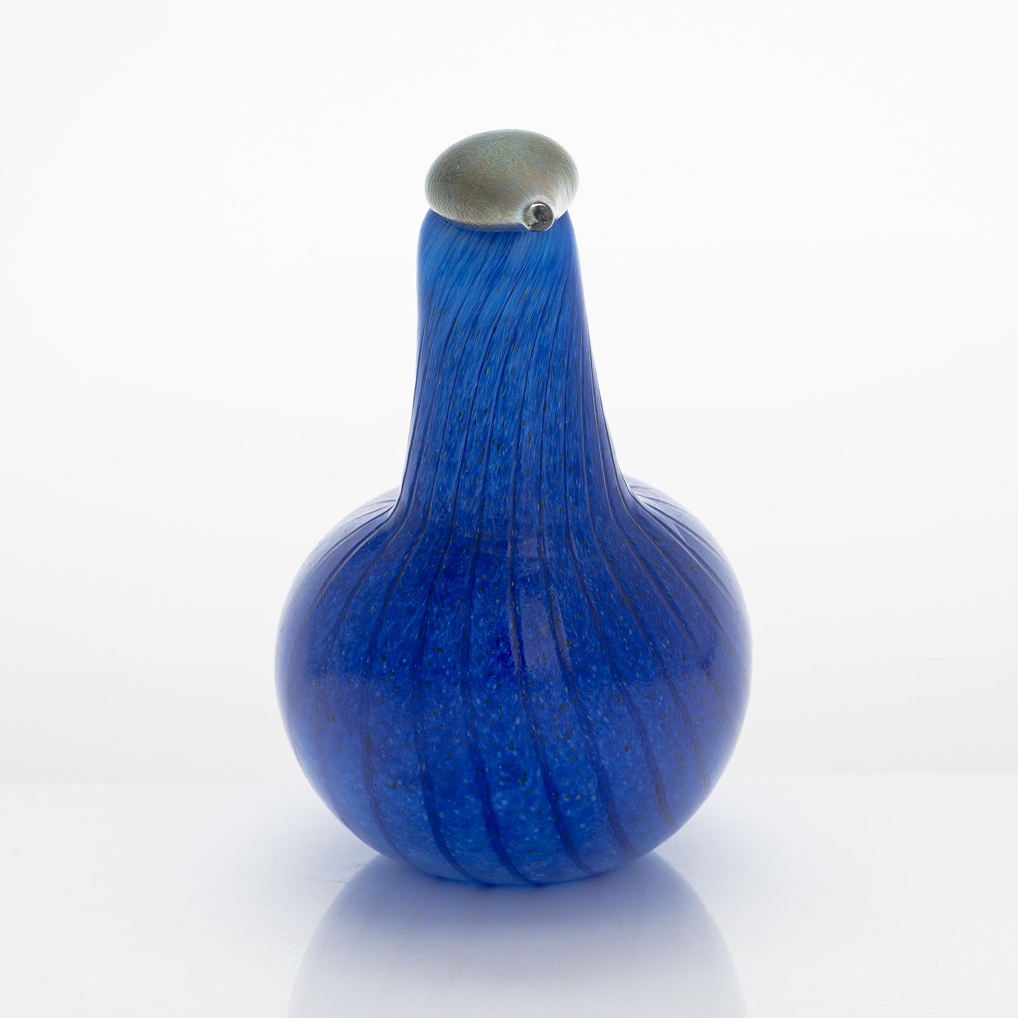 Oiva Toikka, Glass bird, Finland's 75th Independence Year, sign. Suomen ...