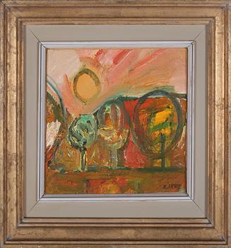 KNUT IRWE, olja troligen på duk uppklistrad på pannå, signerad. - Bukowskis