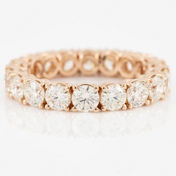 Ring helallians, 18K roséguld med briljantslipade diamanter. - Bukowskis