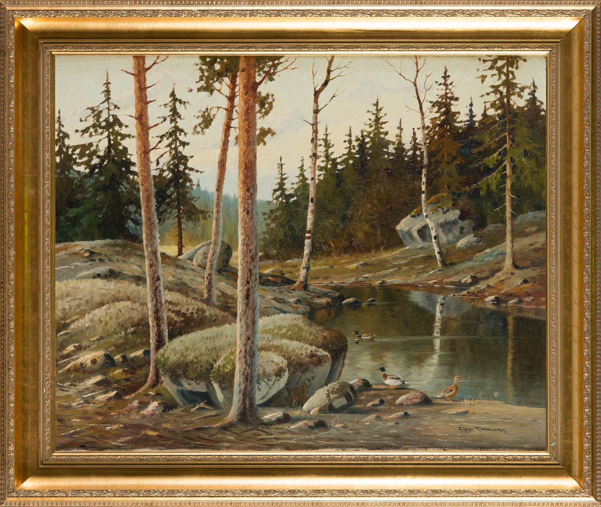 Ejnar Kohlmann, Änder i skogsdamm. - Bukowskis