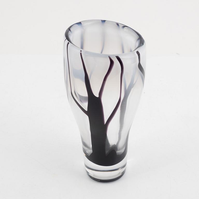 Vicke Lindstrand, a glass vase "Tree in fog", Kosta 1950s-60s. - Bukowskis