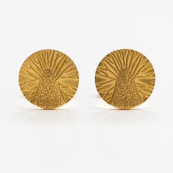 Maschettknappar, 18K guld. A Tillander, Helsingfors 1982. - Bukowskis