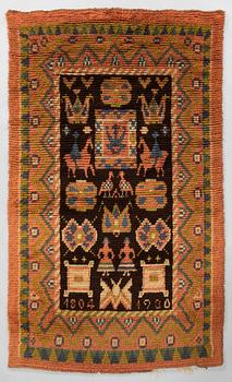 Rya, Vesilax-modell. Daterad 1804-1930. Ca 215 x 128 cm. - Bukowskis