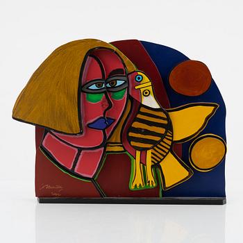 Beverloo Corneille, "Femme et oiseaux". - Bukowskis