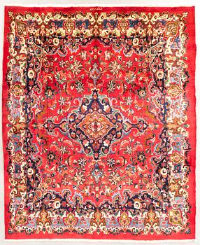 An old Mashad carpet signed 277x225 cm. - Bukowskis