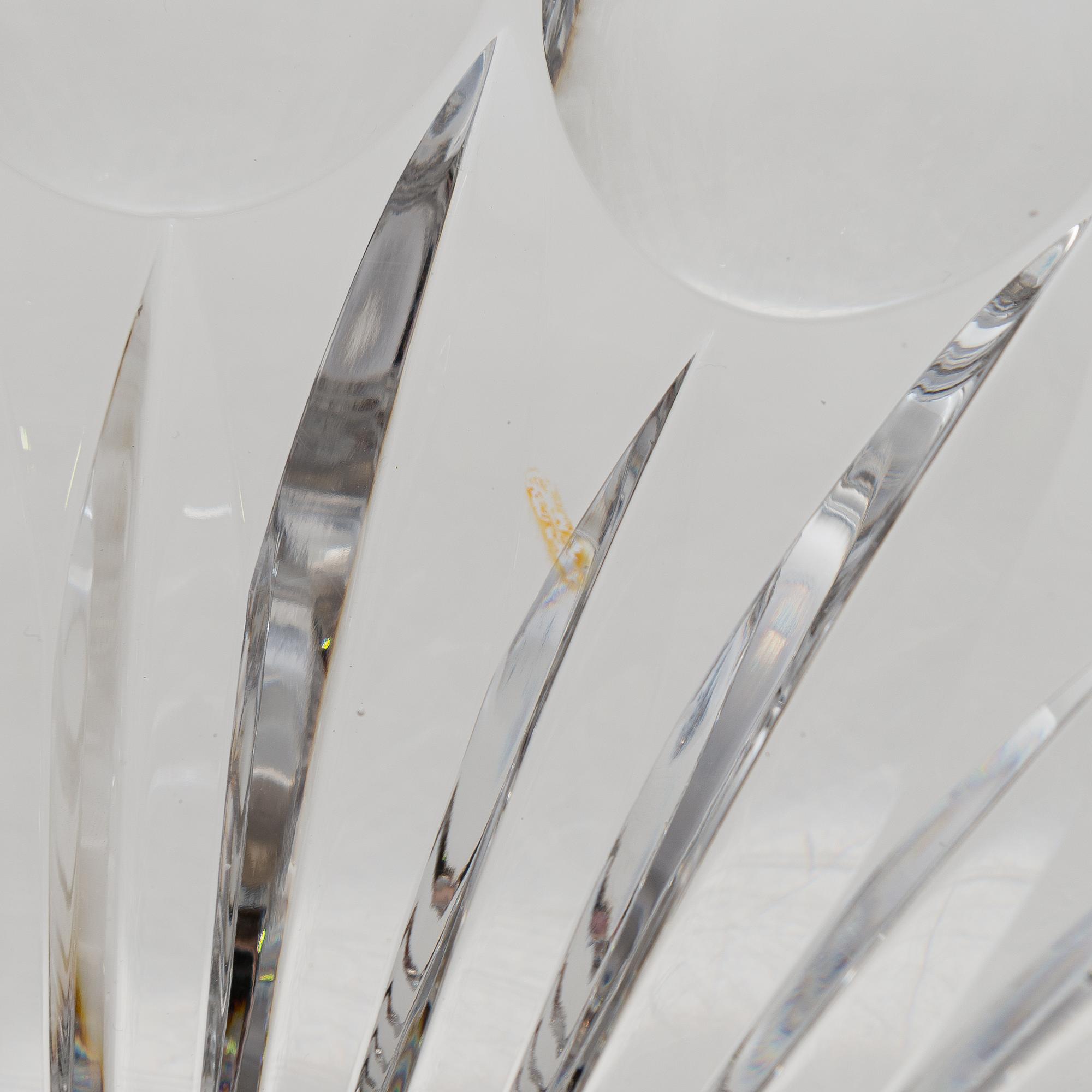 Aimo Okkolin, A cut crystal glass vase, bowl, model 6553, signed Aimo ...