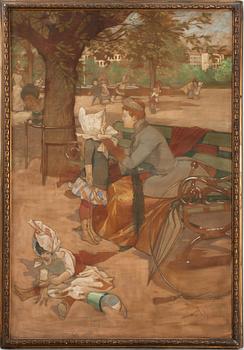 Vicke Andrén, At the playground. - Bukowskis