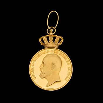 GOLD MEDAL, Oscar II,1903. Weight 56 gam. - Bukowskis