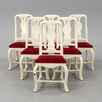 STOLAR, 6 stycken, Senbarock , 1700-tal. - Bukowskis