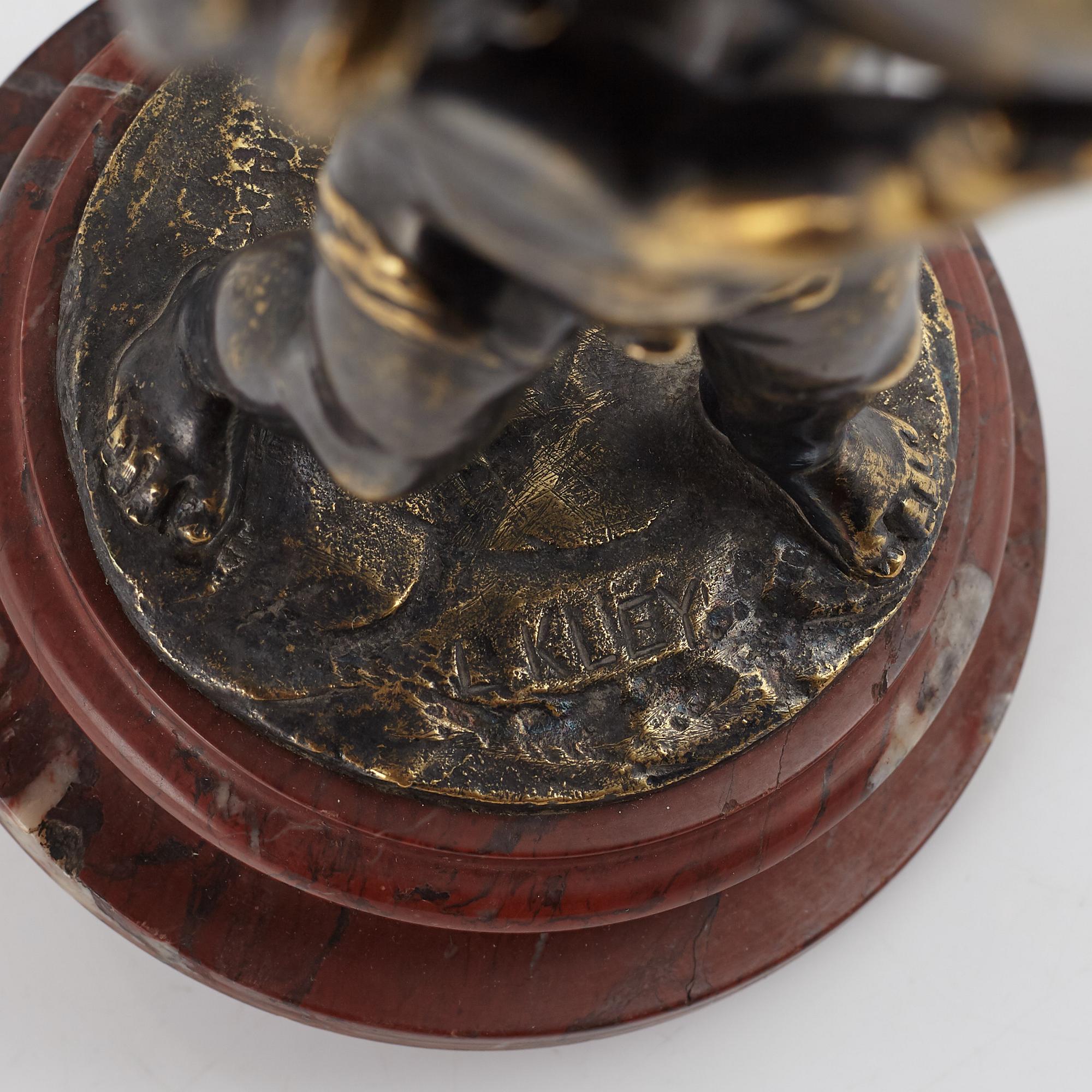 Louis Kley, a pair of sculptures/vases, France, around the year 1900 ...