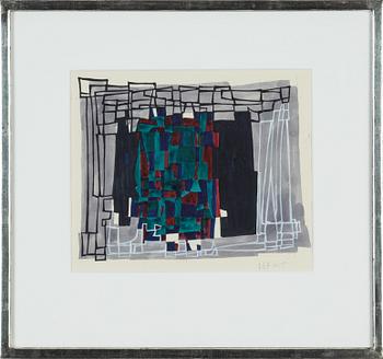 Lars-Erik Falk, watercolour, signed and dated 1955. - Bukowskis