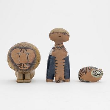 Lisa Larson, three stoneware figurines, Gustavsberg. - Bukowskis