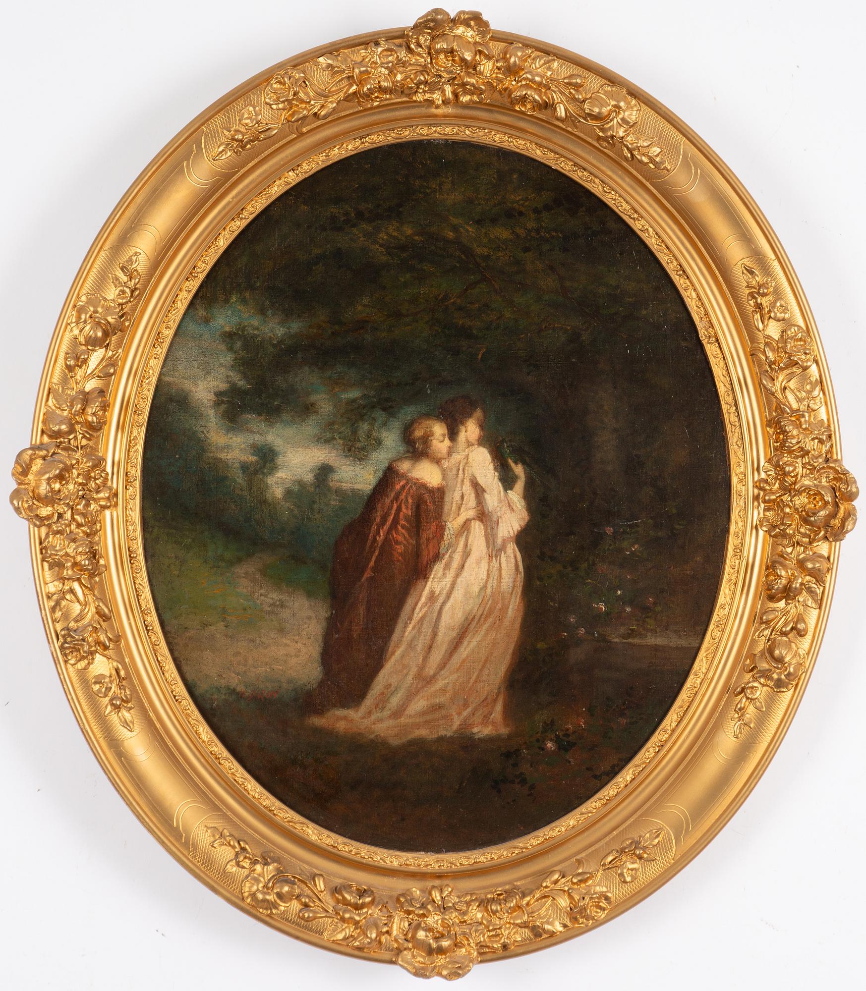 Henri Charles Antoine Baron, attributed, In the park. - Bukowskis