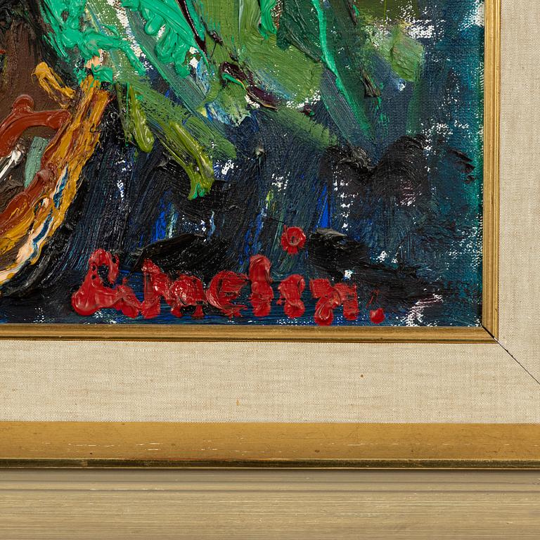 Albin Amelin, Blomsterstilleben. - Bukowskis