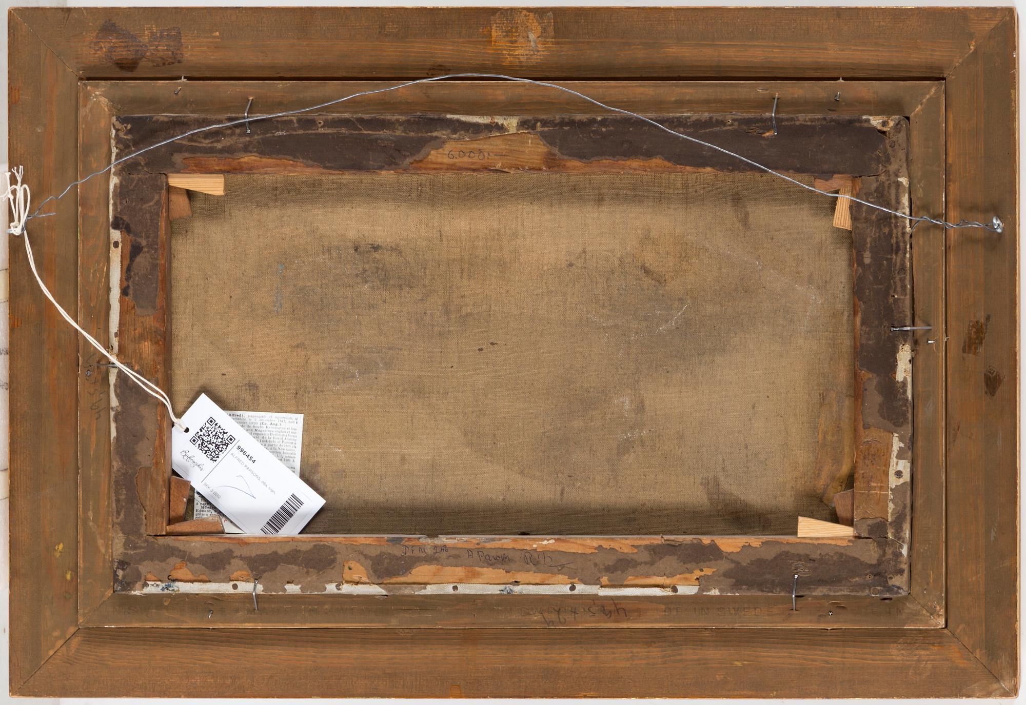 ALFRED WILLIAM PARSONS, Oil on canvas, signed. - Bukowskis