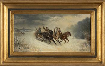 J. Orloff, oil on panel, signed. - Bukowskis