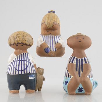 Lisa Larson, figuriner, 3 st, "Larsons ungar", Gustavsberg. - Bukowskis