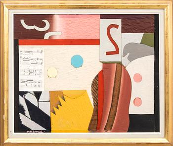 Max Papart, mixed media/collage signed. - Bukowskis