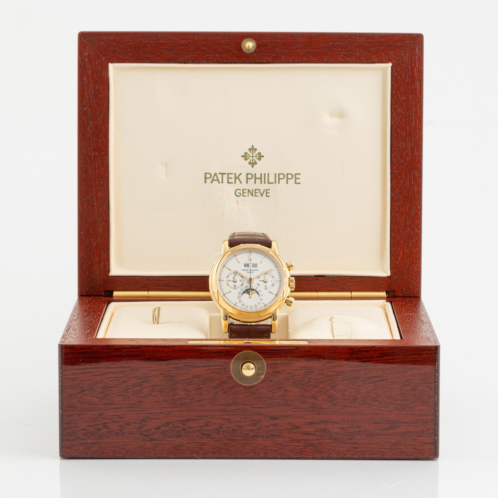 Patek Philippe, Perpetual Calendar, chronograph, ca 2002. - Bukowskis