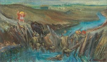 ARVI MÄENPÄÄ, olja på pannå, signerad. - Bukowskis