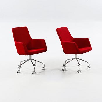 ROGER PERSSON, fåtöljer/skrivbordsstolar, ett par, "Happy", Swedese, 2000-tal. - Bukowskis