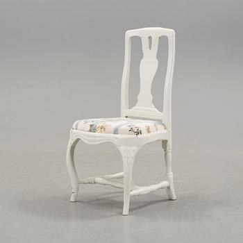 A mid 18th century rococo chair. - Bukowskis